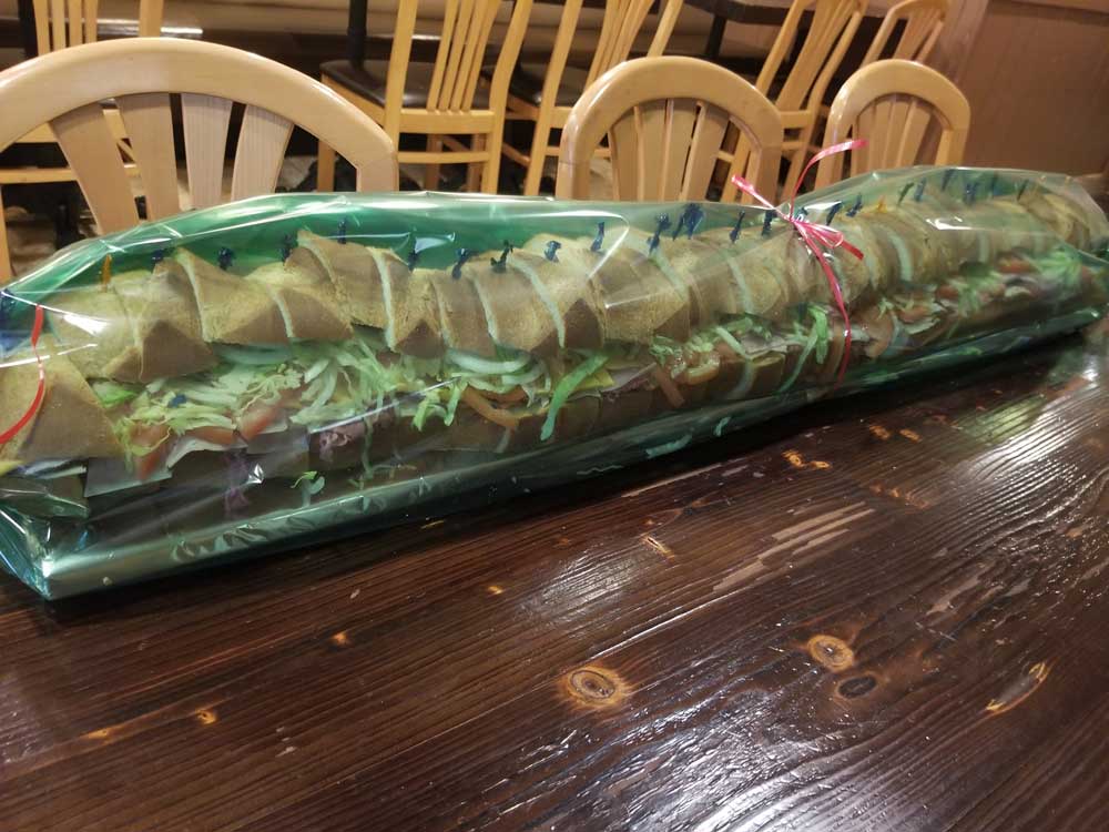 3 or 6 Foot TURKEY Sub PRECUT – Tasty Options