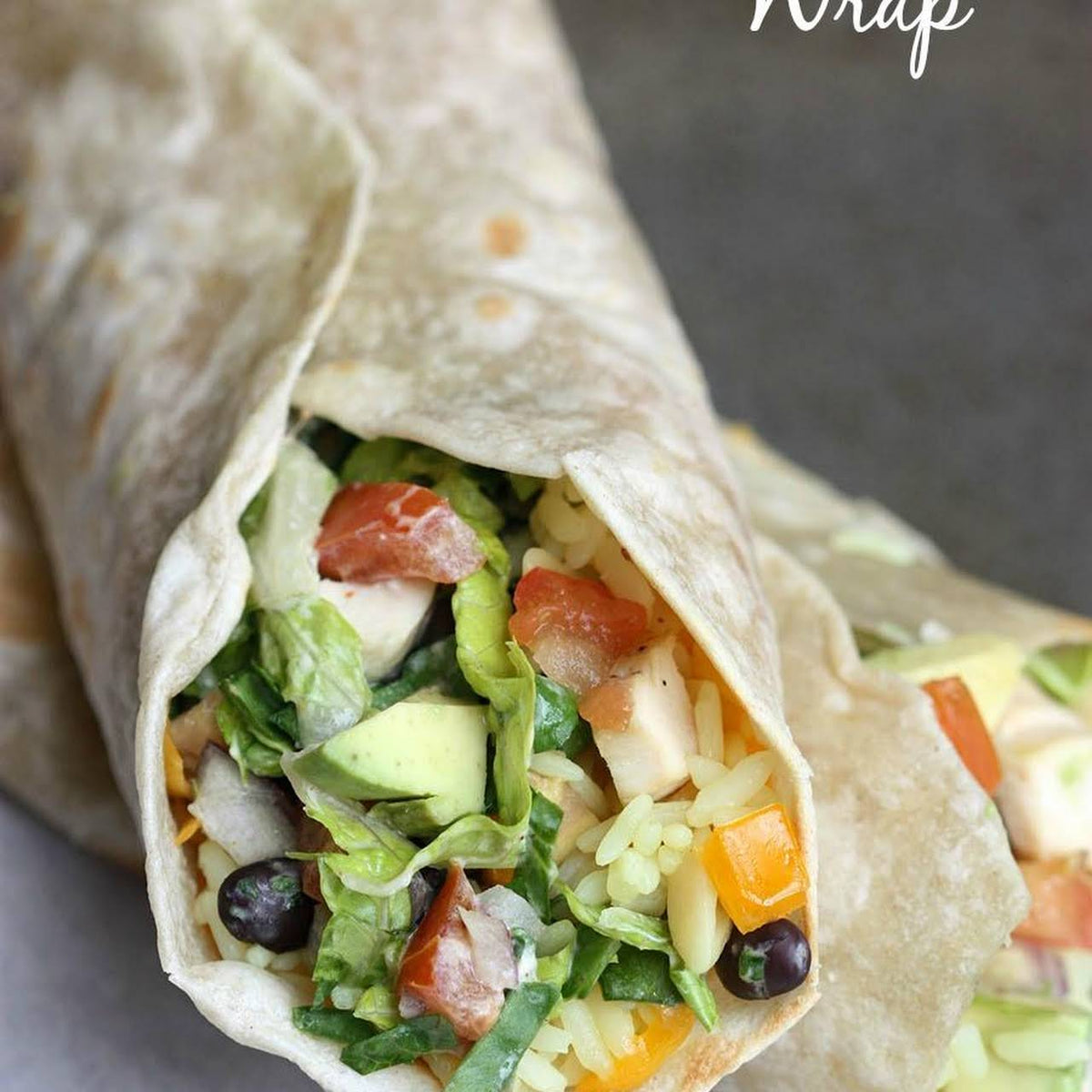 Chicken Burrito, Spanish Rice, Black Beans, Green Onion, Shredded Mexi ...